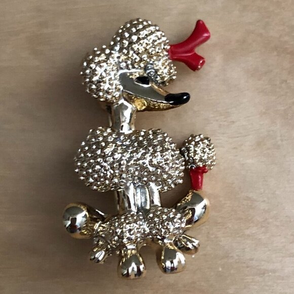 Vintage | Jewelry | Vintage 5s Enameled French Poodle Brooch | Poshmark